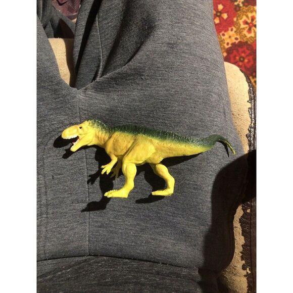 Toys | Vintage Plastic Dinosaur Rex Yellow Green 1 | Poshmark